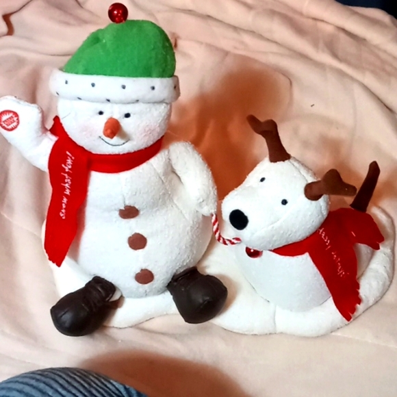 Hallmark | Holiday | Vintage Hallmark Animated Snowman And Dog With ...